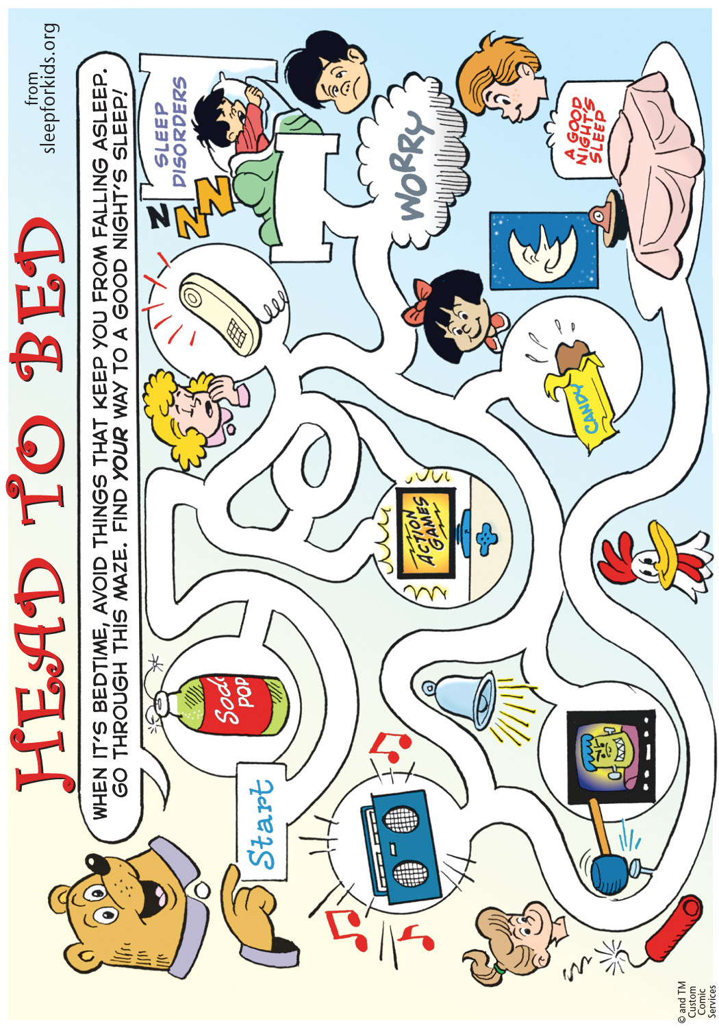 Head To Bed. Sleep for Kids - Teaching Kids the Importance of Sleep